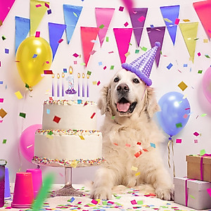 Amylove Purple Butterfly Number 1 Birthday Candle for Cake with 6 Long Thin Cupcake Candles Girls Sparkling Candles Sequin Glitter Purple Candle for Women Girl Anniversary Wedding