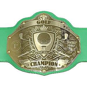Undisputed Belts Golf Championship Belt Trophy - Custom Text