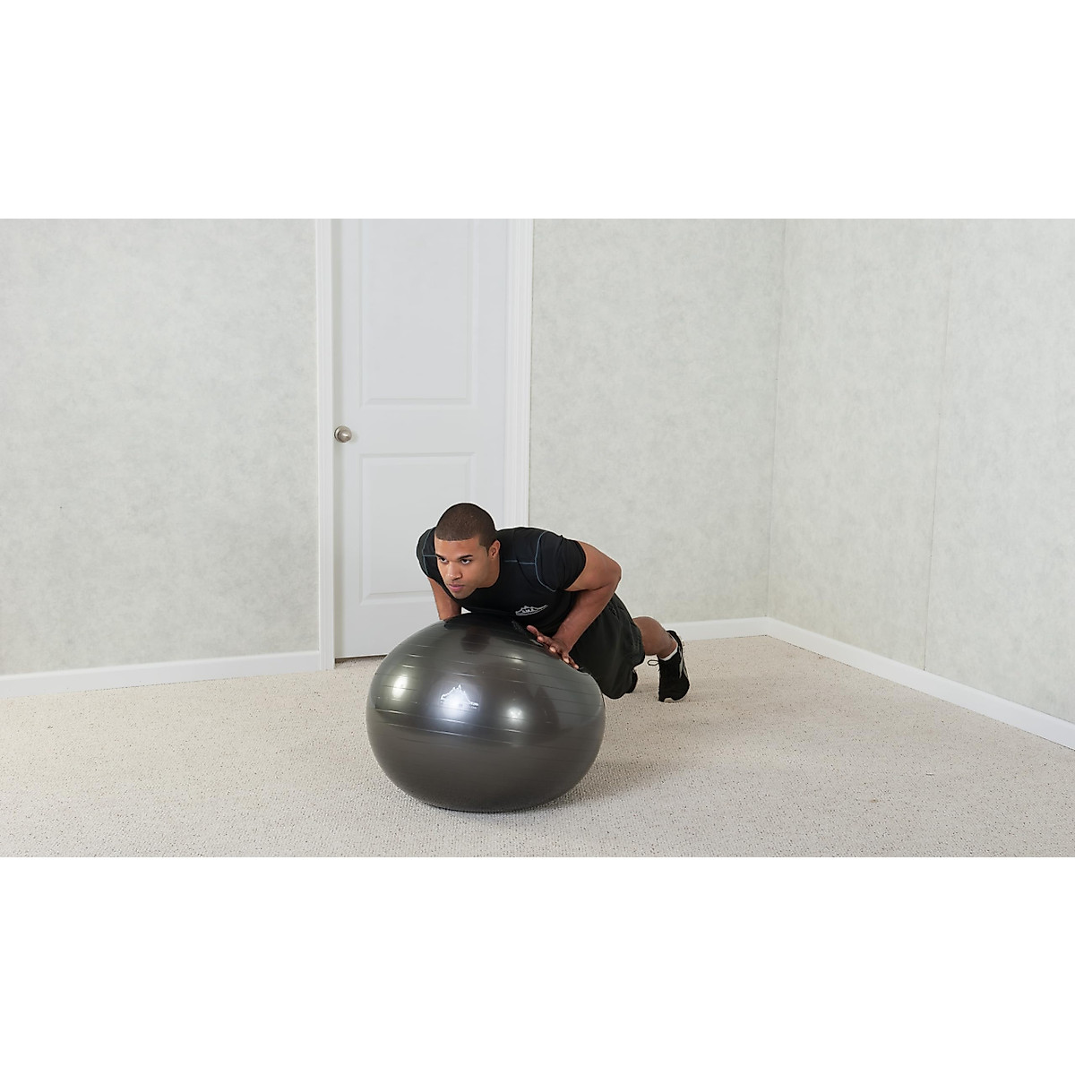 Black Mountain Products Professional Grade Stability Ball, Purple, 55 cm