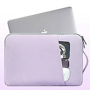 17 inch Laptop Case Sleeve - Slim Protective Shockproof Water-Resistant Laptop Cover with Handle Computer Carrying Bag for HP Envy 17 /Pavilion 17, Dell Lenovo Asus Acer MSI 17.3 Notebook Bag -Purple