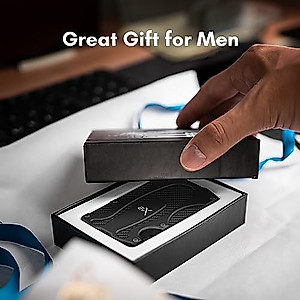 Extremus Mens Wallet, Slim Tactical Wallet with Money Clip and Credit Card Holder, Minimalist Front Pocket Wallet for Men, Rfid Blocking Wallet, Black