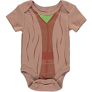 Star Wars Baby Boys' Short Sleeve Bodysuit Five Pack - Star Wars Baby Clothes One Piece Multipack Featuring Baby Yoda, Chewbacca, Boba Fett, R2-D2, and Darth Vader