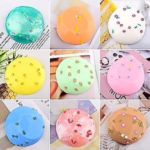 12 Pack Jelly Cube Slime Kit,Water Slime and Galaxy Slime,Non Sticky and Soft Bubble Milk Slime,DIY Slime Party Favor for Girls & Boys