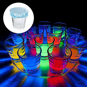 Lusofie 4 Pack Drink Covers for Alcohol Protection with Straw Hole Universal Cup Covers for Drinks, Prevent Drink Getting Spiked at Bar Party(4 Colors)