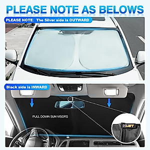 KUST Windshield Sun Shade for 2014-2022 Ford EcoSport Accessories Sunshade Foldable Window Sun Visor Protector Blocks UV Rays Keep Your Car Cool