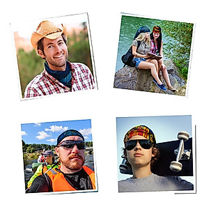 KALILY 12pcs/9pcs/6pcs Headband Bandana - Face Mask Headwear Neck Gaiter Shield Scarf olid Color