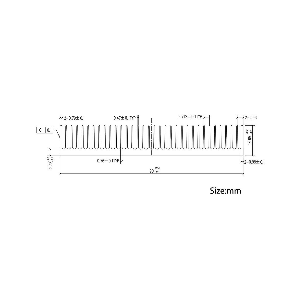 Aluminum Heatsink 3.54x3.54x0.59 inch / 90x90x15 mm Large Heat Sink Radiator Circuit Board Cooling Cooler Fin for Chip VGA RAM LED Electronic Power Amplifier Electronic Heat Dissipation - Sliver