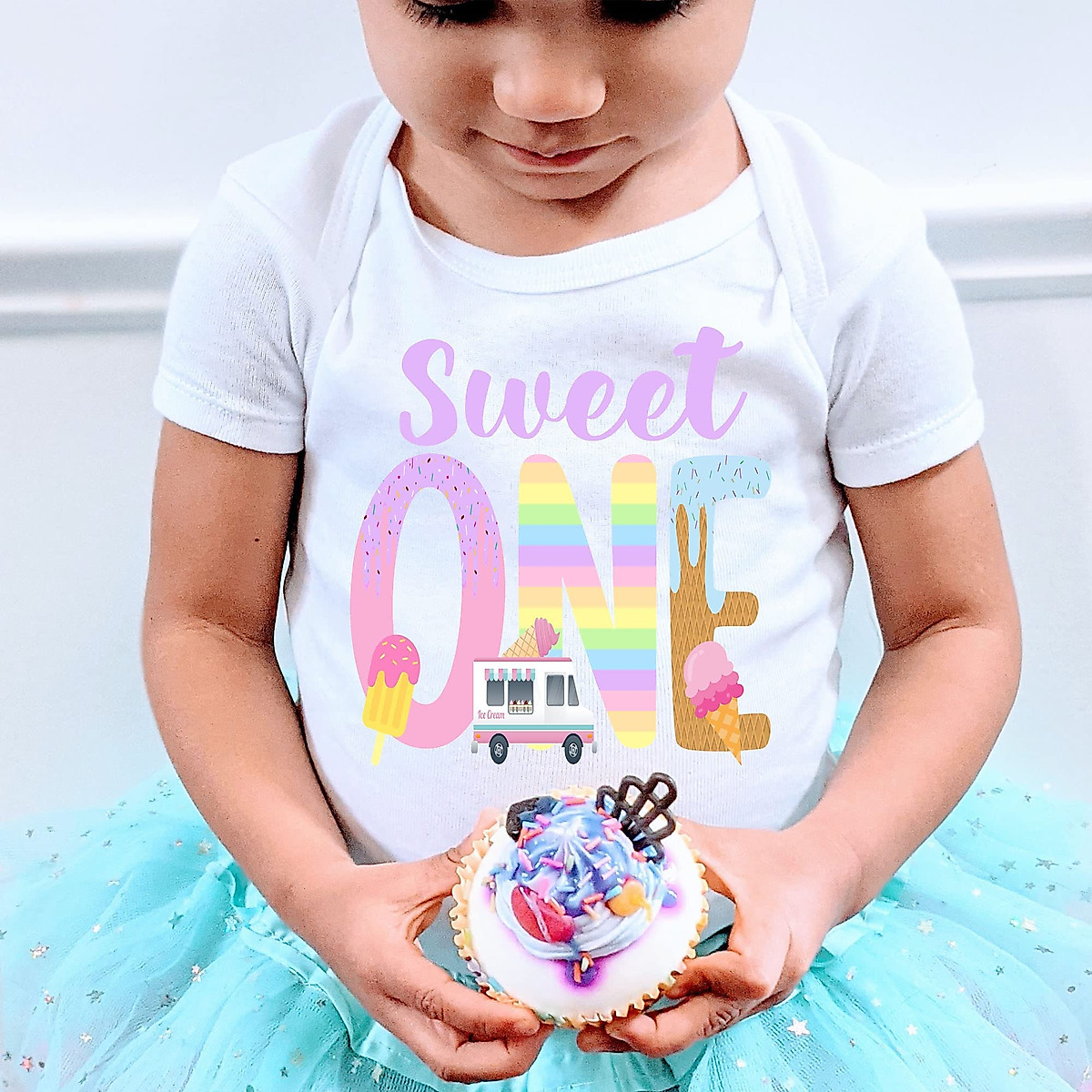 Sweet one ice cream birthday shirt sweet one birthday shirt ice cream birthday shirt first birthday shirt 1st birthday ice Cream bodysuit (18 months)