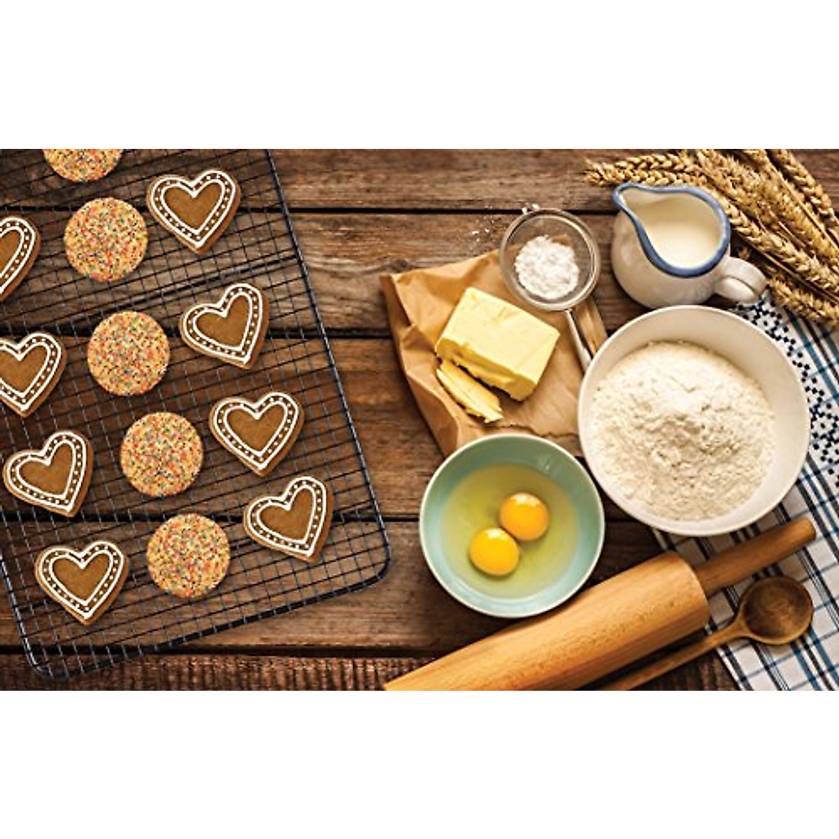 Mrs. Anderson’s Baking Professional Baking and Cooling Rack, 10-Inches x 18-Inches, Non-Stick