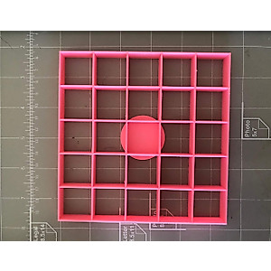 25 x1" size squares multi Cookie Cutter (5 x 5 in)