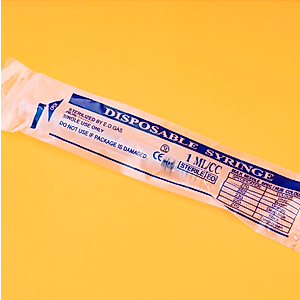 1ml-25G Laboratory Syringe - Diameter 0.5mm/0.019Inch-Long 25mm/1Inch Straight Mouth Tools (20)