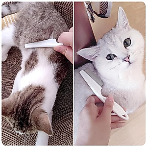 Multifunctional Pet Grooming Comb - Flea Removal, Tear Stain Remover for Dogs, Cats, Puppies, and Small Pets