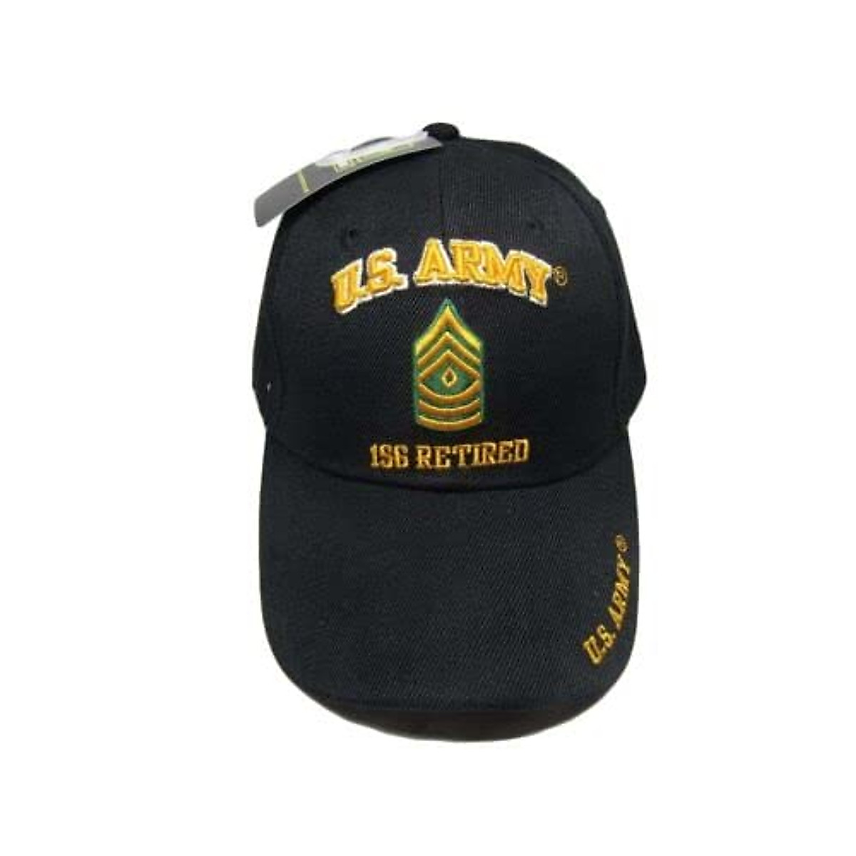 Flakita's Novelties Oficially Licensed US Army 1SG First Sergeant Retired Veteran Hat Ball Cap