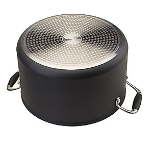 Ecolution Symphony Multipurpose Forged Reinforced Ergonomic Cool-Touch Silicone Handle, Dishwasher Safe, Nonstick, Stockpot - 8 Quart, Grey