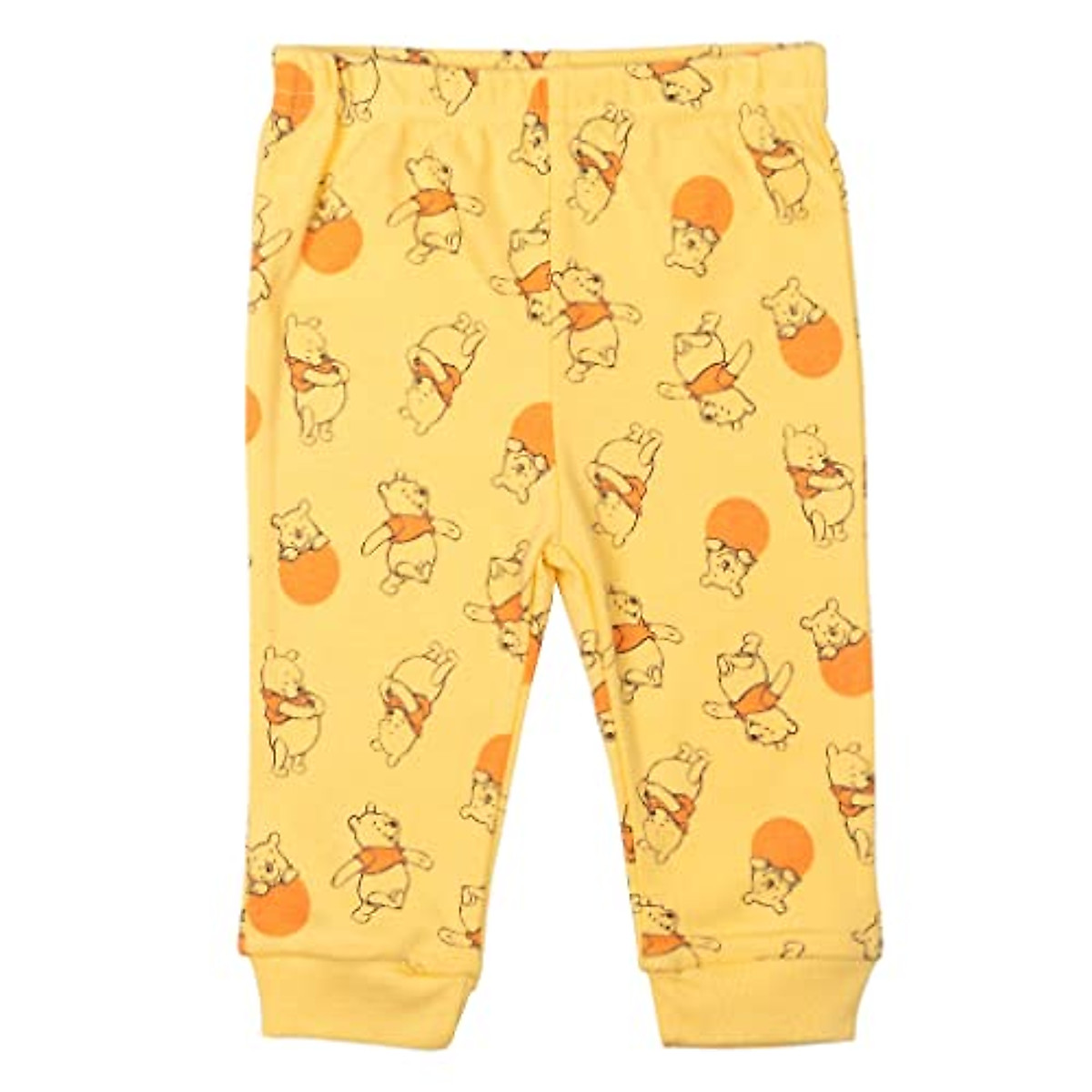 Disney Winnie The Pooh Baby Boys Girls Layette Set: Bodysuit Pants Bib Hat 0-3 Months Yellow
