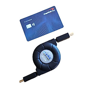 Tera Grand Premium 4K High-Speed HDMI 2.0 Retractable Cable, Extends up to 4.25 feet - Supports 4K Ultra HD, 3D, ARC, HDR, and Ethernet Channel