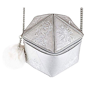 Disney Danielle Nicole Frozen 2 Hexagon Crossbody Bag, Silver