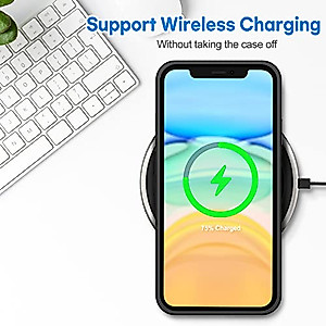 Hython Case for iPhone 11 Case Leopard, Matte Black Cheetah Print Pattern Design [Not Rub Off], Cute Slim Soft TPU Shockproof Protective Phone Case Cover for Women Men, Black Leopard Print