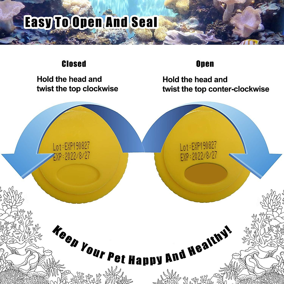 Amzey 1.75 oz Decapsulated Brine Shrimp Egg (Non-Hatching)-100% Natural Decapsulated Artemia Nauplii, High Protein Food Source for Live Fish, Baby Fish, Freshwater and Marine Fish, Golden Fry, Corals