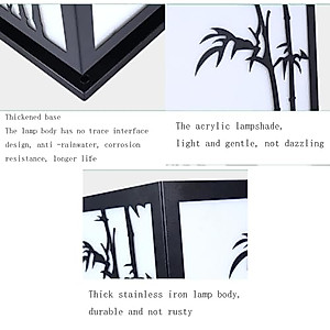 BEMITH Solar Flame Post Lamp Outdoor Three Modes Outdoor Stigma Lamps High Brightness Flickering Flame SMD LED Lighting Solar Powered Fence Column Light, Fit 4x4, 5x5 Or 6x6 Wooden Posts
