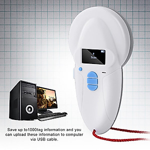 Microchip Reader for Horses Reader 17×11×6 Handheld Rechargeable Animal Chip Id Reader Microchip Scanner
