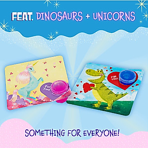 Magical Friends Valentines Slime Super Fun Pack, 28 Containers of Slime and Valentines Cards for Kids School Classroom Party Favors