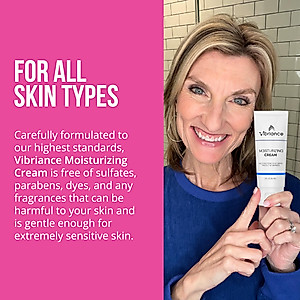 Vibriance Moisturizing Face Cream, 2 Fl Oz - Nourishing and Non-Greasy with Plant-Based Ingredients - Softening, Ultra-Hydrating, Fast-Absorbing Facial Moisturizer Cream for All Skin Types