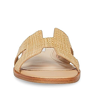 Steve Madden Women's Hadyn Sandal, Raffia, 7.5