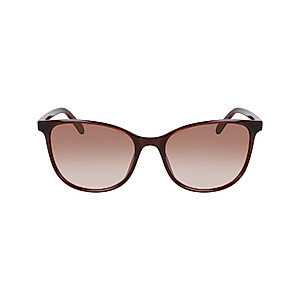 NAUTICA Women's N2243S Rectangular Sunglasses, Crystal Brown, One Size