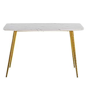 YInonma Marble Dining Table [120x74x76cm] White