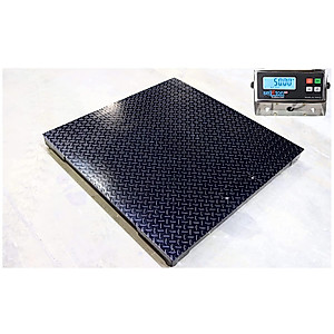 SellEton SL-4x4-10k-NN Floor Scales, Accurate Pallet Scales with Smart Digital Indicator for Warehouse Shipping and Medium Duty Industrial Weighing (48"x48", 10.000 lb x 1 lb)