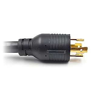 FlixGrdy 4 Prong to 50 Amp Generator to RV/EV Adapter Cord with Grip Handle, L14-30P Twist Lock Male to 14-50R Female, Heavy Duty STW 10 AWG for Generator to RV Trailer Camper and EV Charging