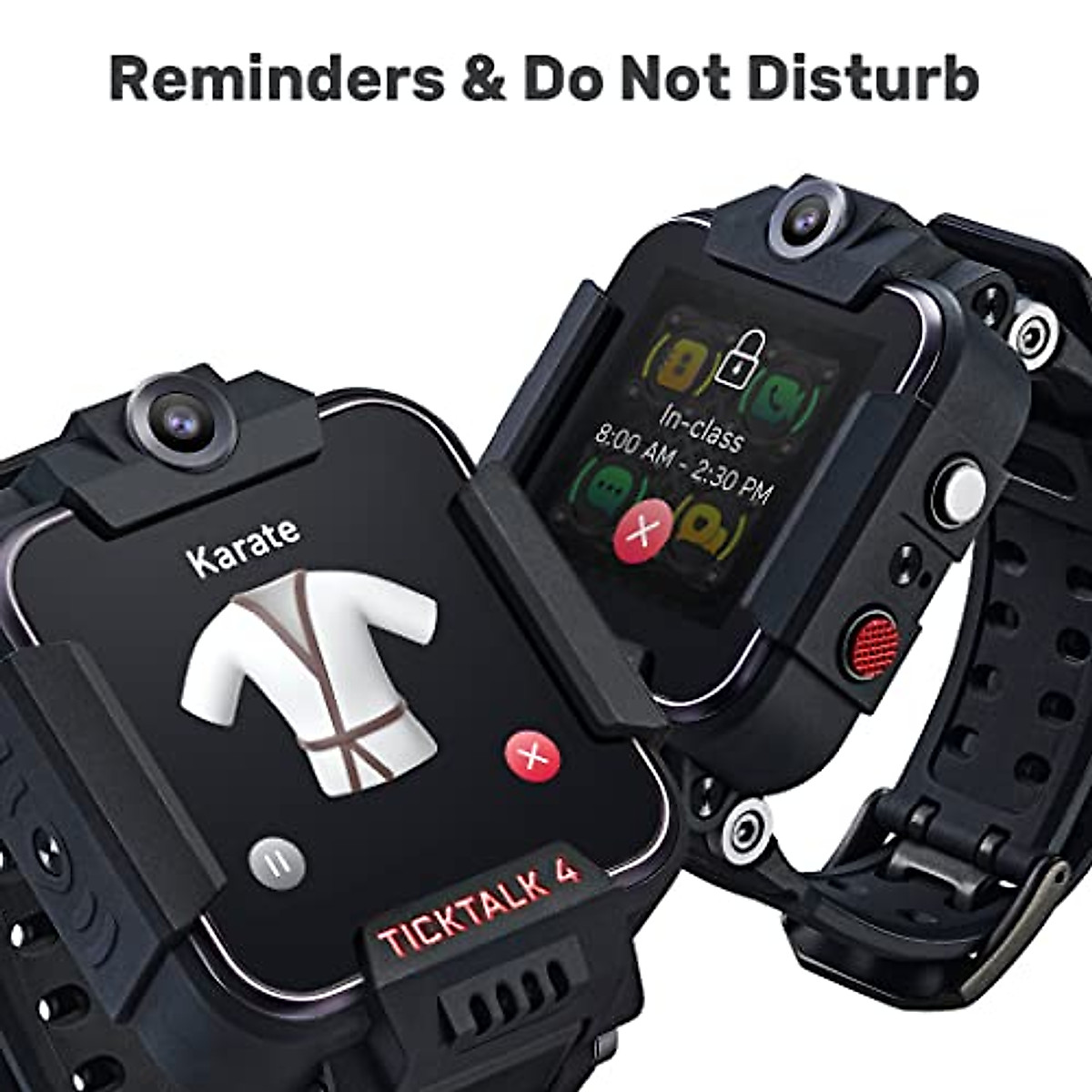 TickTalk 4 Unlocked 4G LTE Kids Smart Watch Phone with GPS Tracker, Combines Video, Voice and Wi-Fi Calling, Messaging, 2X Cameras & Free Streaming Music