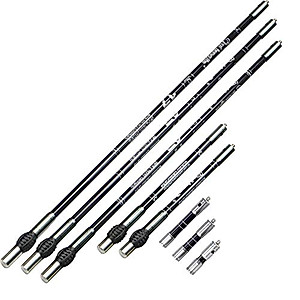 ZSHJGJR Archery Bow Stabilizer Balance Bar Rod System 3-30 Inch Carbon Fiber Stabilizer Damping Shock Absorber for Recurve Compound Bow (26inch, Grey)