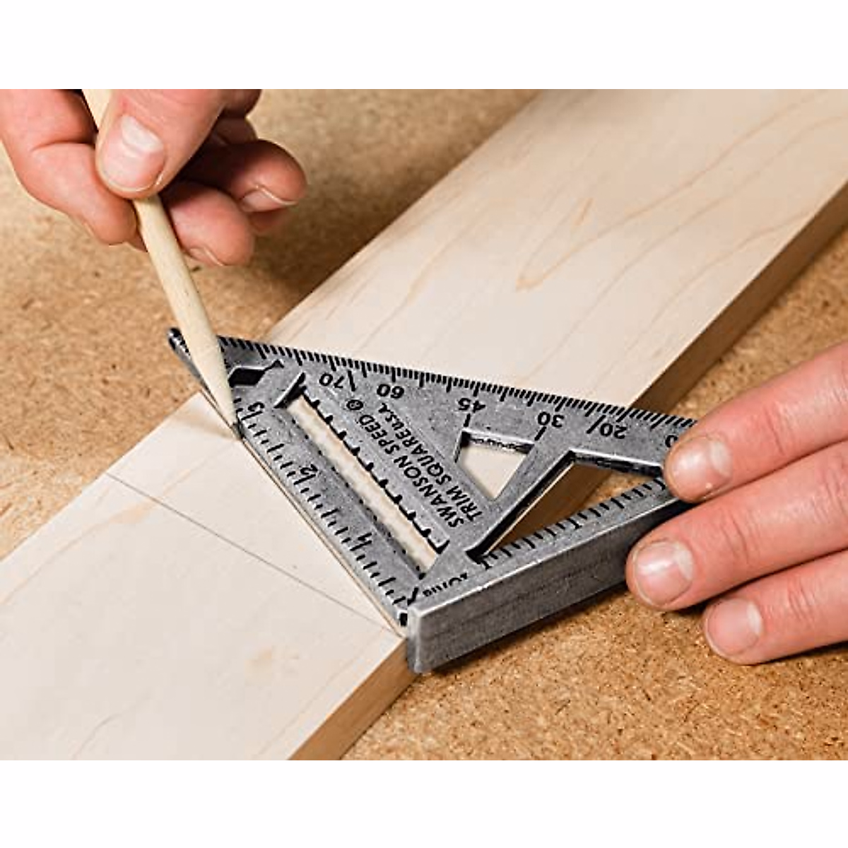Swanson Tool Co Value Pack Includes 4 1/2 Inch Speed Trim Square and 6" Combination Square