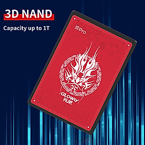 Gloway 1T SSD SATA III 2.5-inch 3D NAND Solid State Drive Compatible with Laptop & PC Desktop