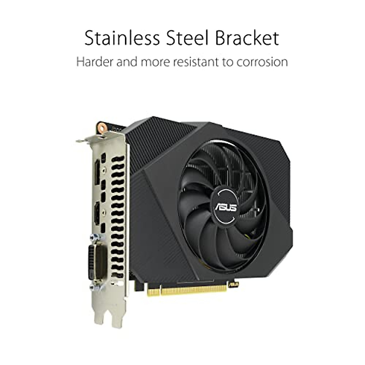 ASUS Phoenix NVIDIA GeForce GTX 1630 Gaming Graphics Card (PCIe 3.0, 4GB GDDR6 Memory, HDMI 2.0, DisplayPort 1.4a, DVI-D, Axial-tech Fan Design, Dual Ball Fan Bearings, Auto-Extreme)