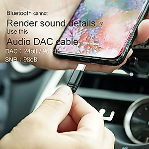 WKWZY USB-C to Aux-Cord,4FT Male to Male 3.5mm Audio-Jack Coiled-Cable with DAC Core 24bit/96khz,Type C Plug Adapter for Android Phones / Car Stereo / Portable Speaker