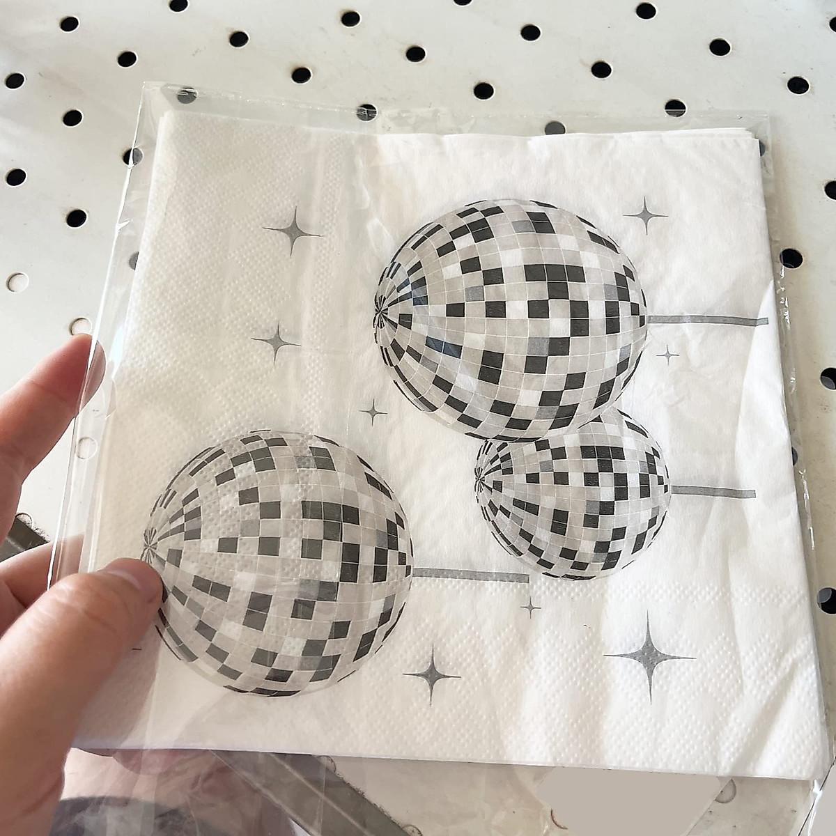 20Sheet Disco Napkins Disco Ball Napkins 70s Disco Party Supplies Disco Cocktail Napkins 70s Disco Party Napkins Disposable Silver Paper Napkins for Disco Bachelorette Birthday Dance Party Decorations