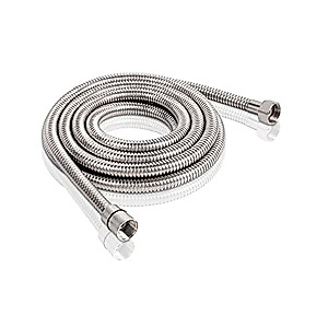 PHASAT Shower Hose,138 Inches Extra Long Shower Hose Replacement,304 Stainless Steel Shower Head Hose Extension Brushed Nickel,A3107N-3.5