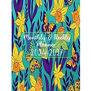 Monthly & Weekly Planner 2024-2027: January 2024 to December 2027 Planner, Yearly Agenda With Tabs Planning, Great For Long-Term Planning to Achieve Your Goals with Greater Ease and Success.