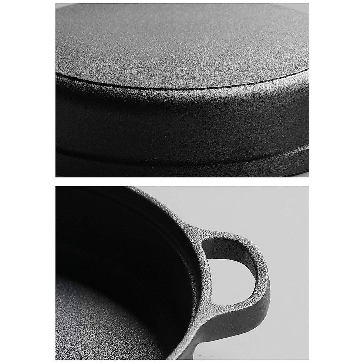 BEIHG Pre-Seasoned Cast Iron Grill Skillet Pan.cast Iron Skillet 9-inch Masterclass Cookware for Barbecue, Stove, Oven or Camping