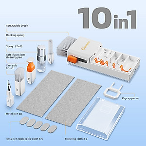 Laptop Screen Keyboard Cleaner Kit, Electronics Cleaning Tool for MacBook iPad iPhone Pro, Brush Tool for Tablet, Computer, PC Monitor,TV Camera Lens New Compact with Patent