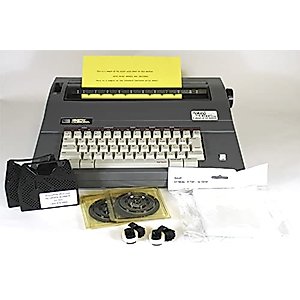 Smith Corona Typewriter Combo Package with Extra Ribbons, Printwheels, and Dust Cover. (Renewed)