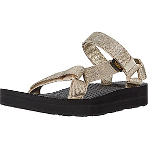 Teva Women's Midform Universal Sandal, Metallic Champagne, 11