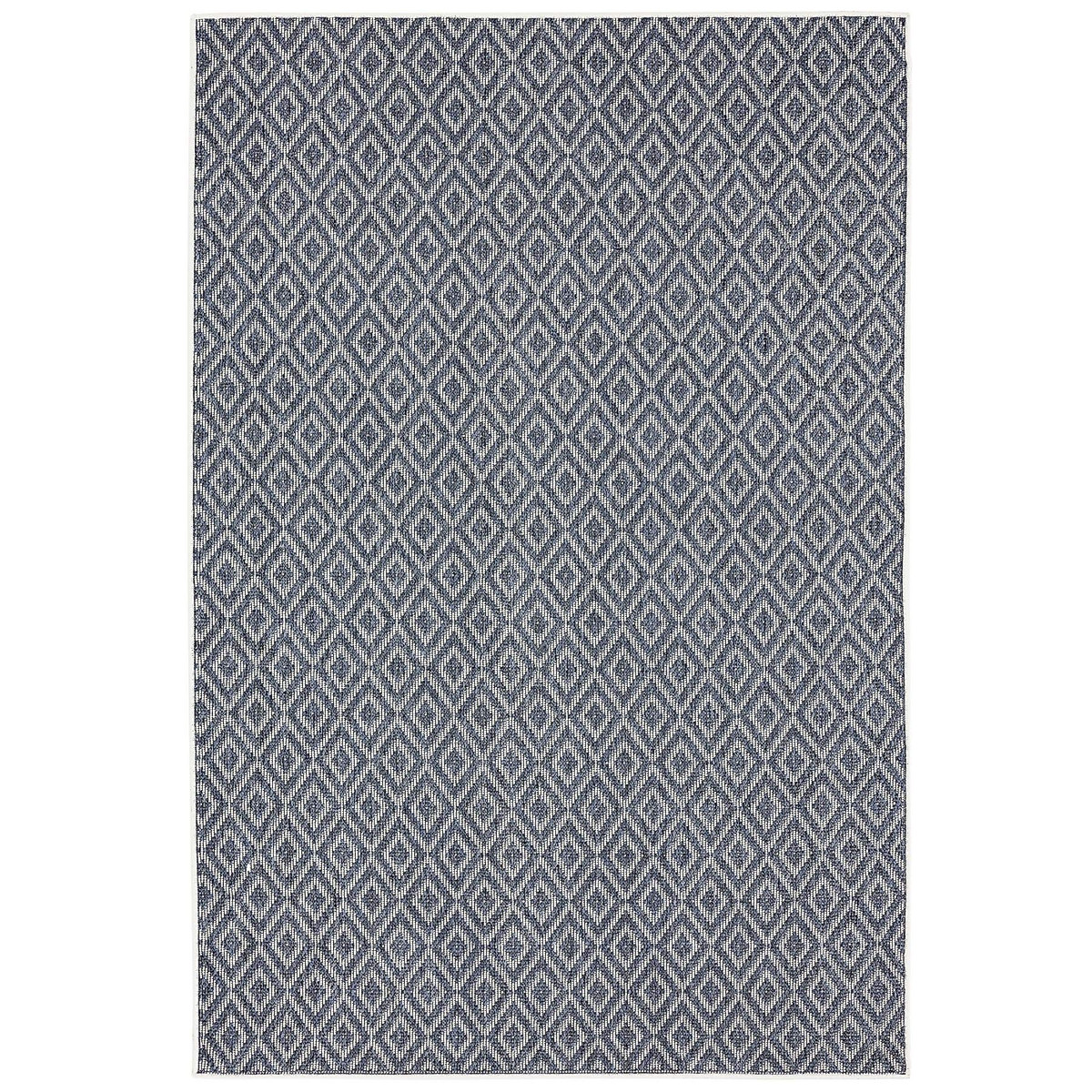 Home Dynamix Tripoli Lydia Modern Indoor/Outdoor Area Rug, Denim/Cream, 6'6"x9'6" Rectangle