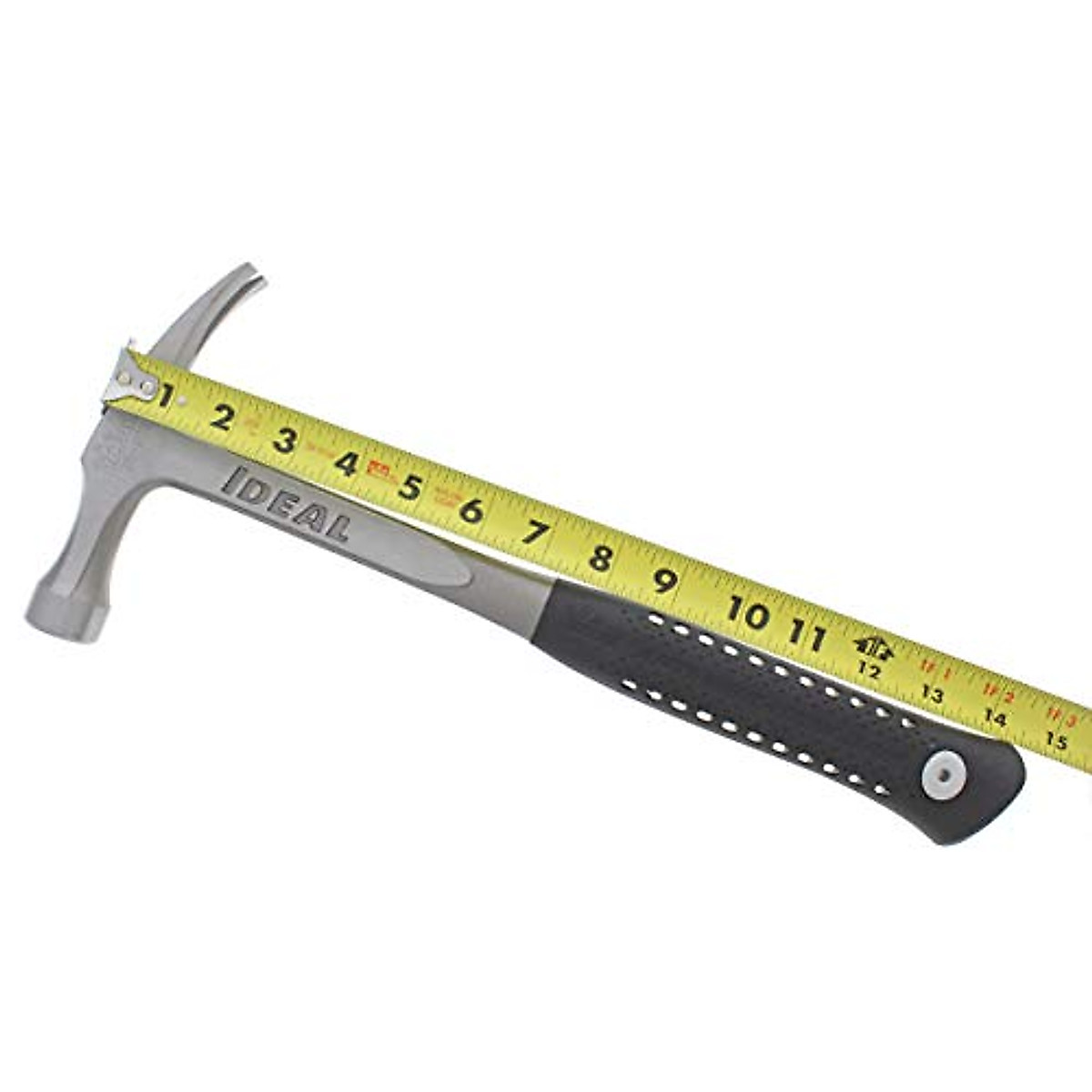 IDEAL Electrical 35-210 Drop-Forged Hammer - Electrician's Hammer 18 oz. 12-1/2 in. Claw Hammer
