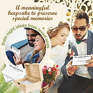 STOFINITY Advice And Wishes For The Mr And Mrs - Wedding Advice Cards For Bridal Shower Decorations, Hilarious Bridal Shower Games, Advice For The Groom And Bride Box, Wedding Games For Reception