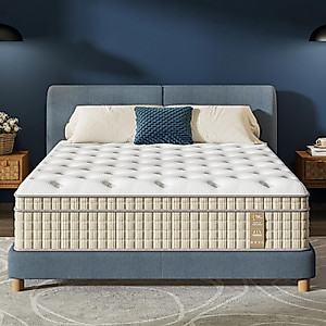 VISCOFLEX Twin Mattress, 10 Inch Twin Size Bed Mattress in a Box, Memory Foam and Pocket Innerspring Hybrid Mattress, Pillow Top Design for Pressure Relief and Support - Best Firmness Feel