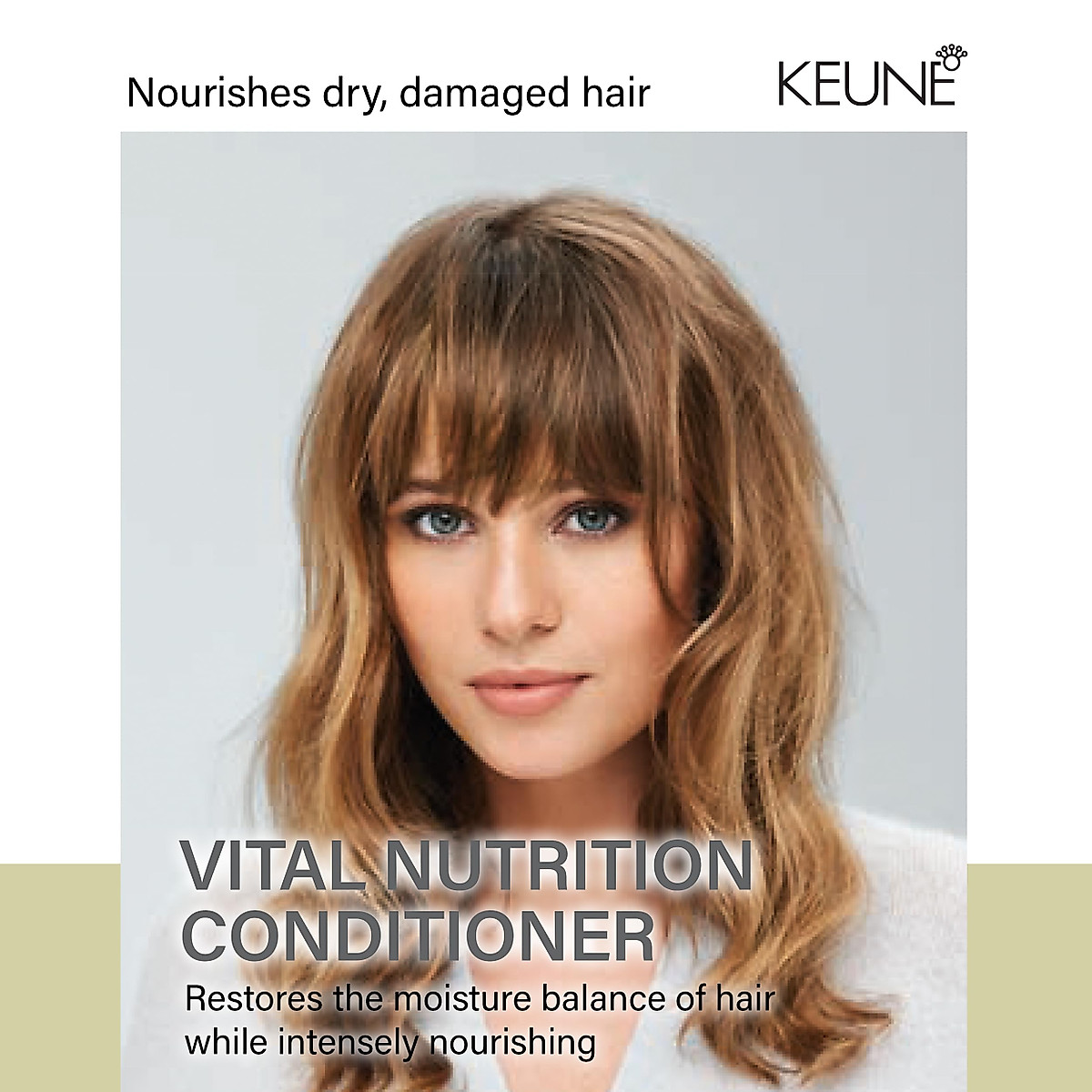 Keune Care Vital Nutrition Conditioner, Moisturizing & Restorative Conditioner for Dry or Damaged Hair, 8.5 Fl Oz